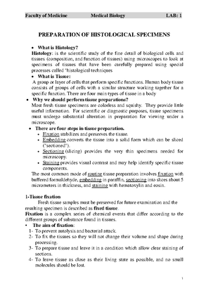 Histopath-WEEK1- Guide - NAME : INSTRUCTOR: COURSE CODE : STUDENT ID NO ...