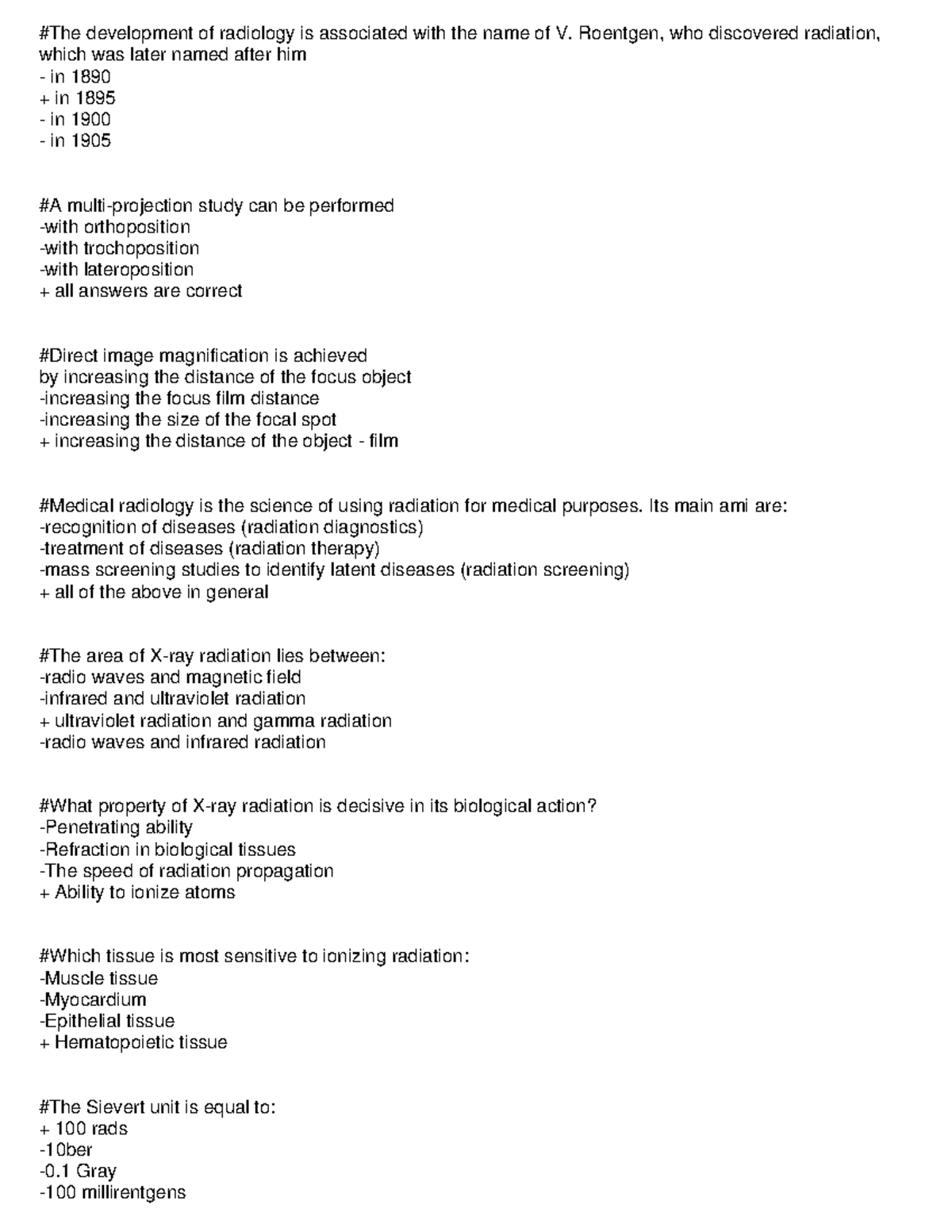 Radiology Fundamentals: Key Concepts and Techniques (Course Code: 5 ...