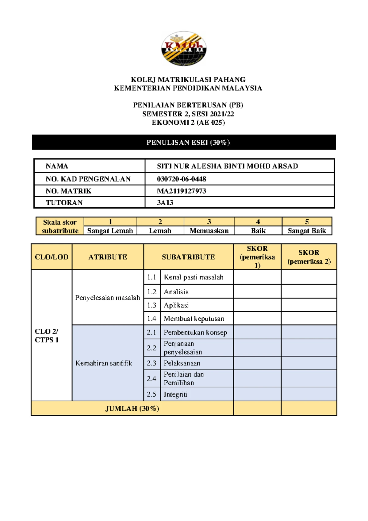 ulasan artikel AE025 tentang kadar pengangguran di malaysia - 1 PENGENALAN Pengangguran ...