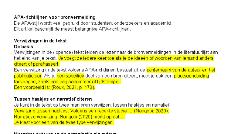 APA-richtlijnen voor Bronvermelding: Essentiële Verwijzingen 2022-2023 ...