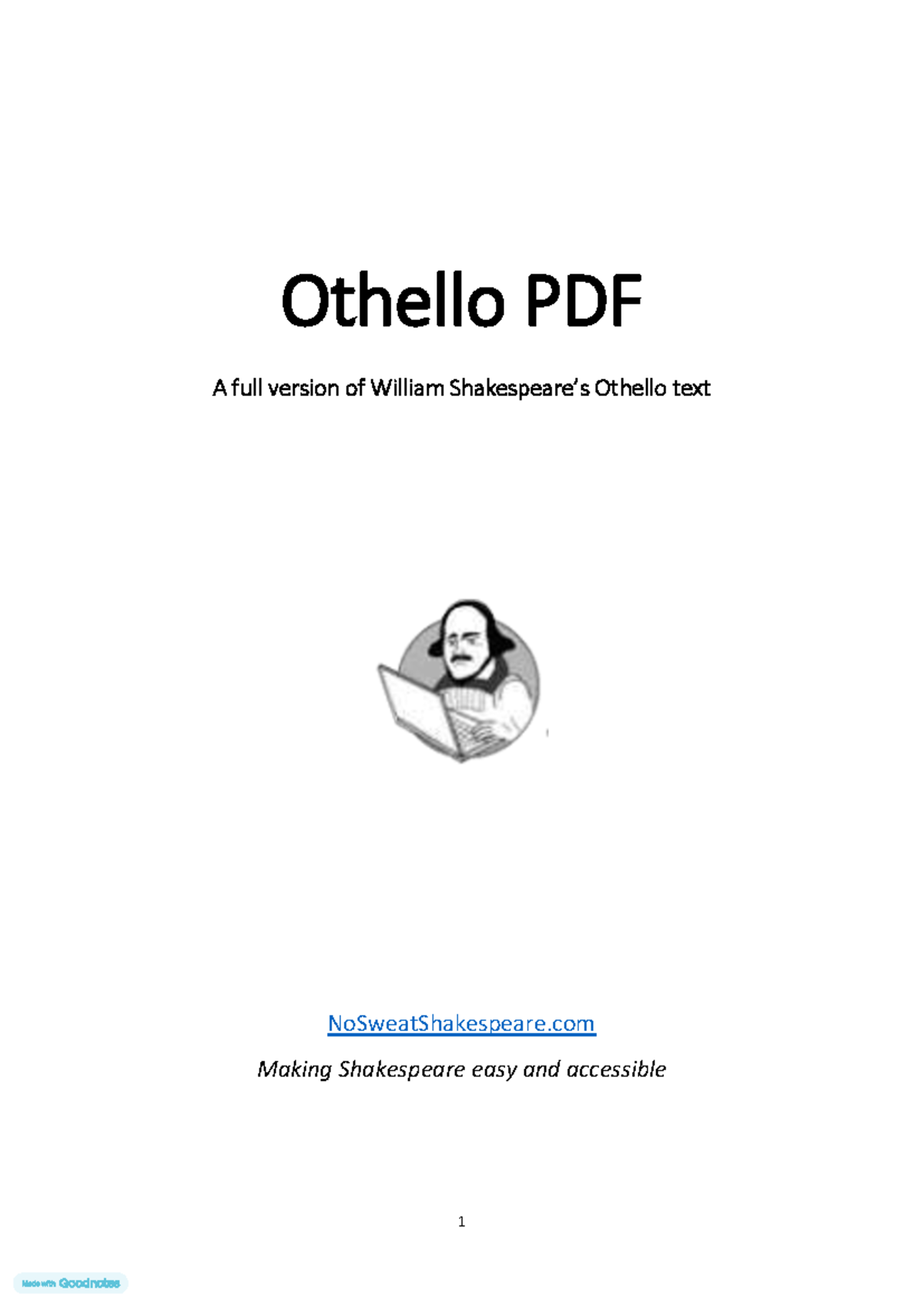 Othello (ENG 101) - Full Text Analysis and Key Scenes - Studocu