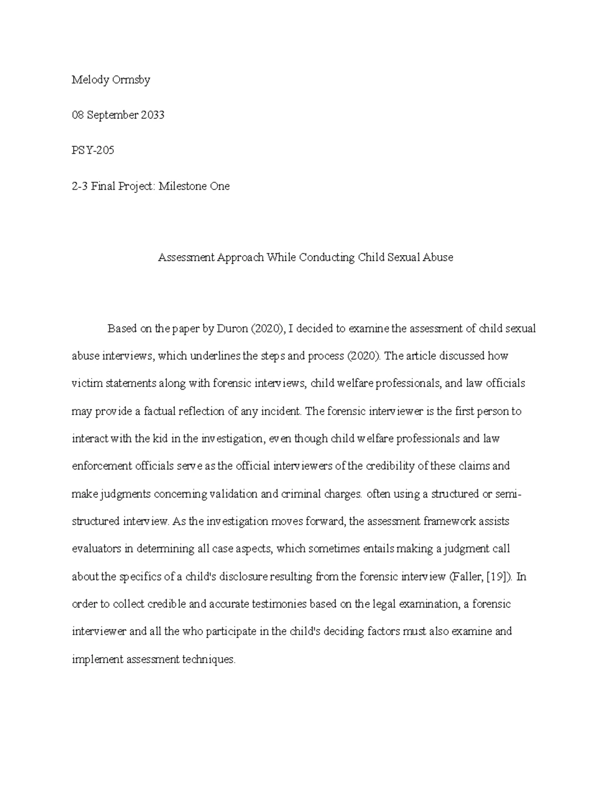 2-3 Final Project Milestone One - Garrianna Brown-Pratt Forensic ...