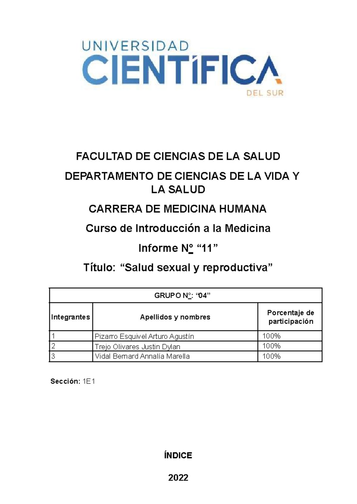 Informe #11 - Grupo 4 Pizarro Esquivel Arturo Agustín, Trejo Olivares ...