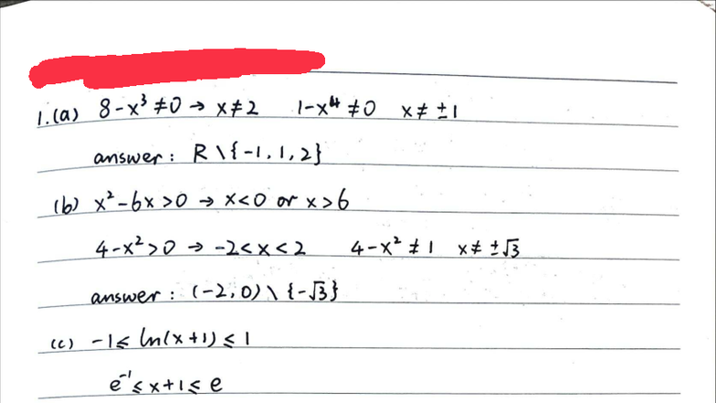 Hw1 MA1521 - Calculus Limits and Continuity Problems - Studocu