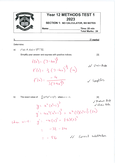 Maths Methods - Grade: 12 - Western Australian Certificate of Education ...