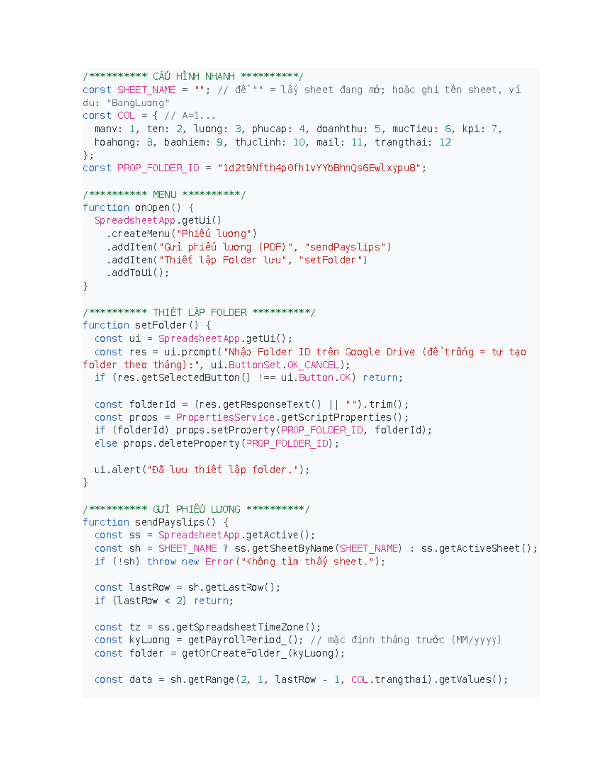 Cấu Hình Nhanh Phiếu Lương - Mã Code: CẤU HÌNH - Studocu