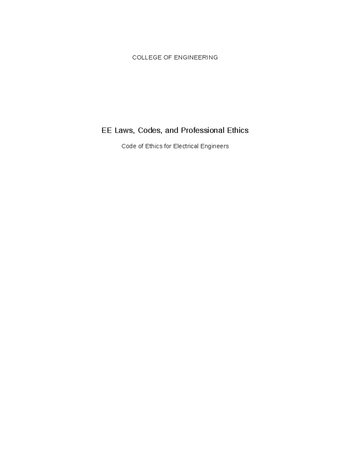ECPE Code of Ethics for Electrical Engineers: A Comprehensive Guide ...