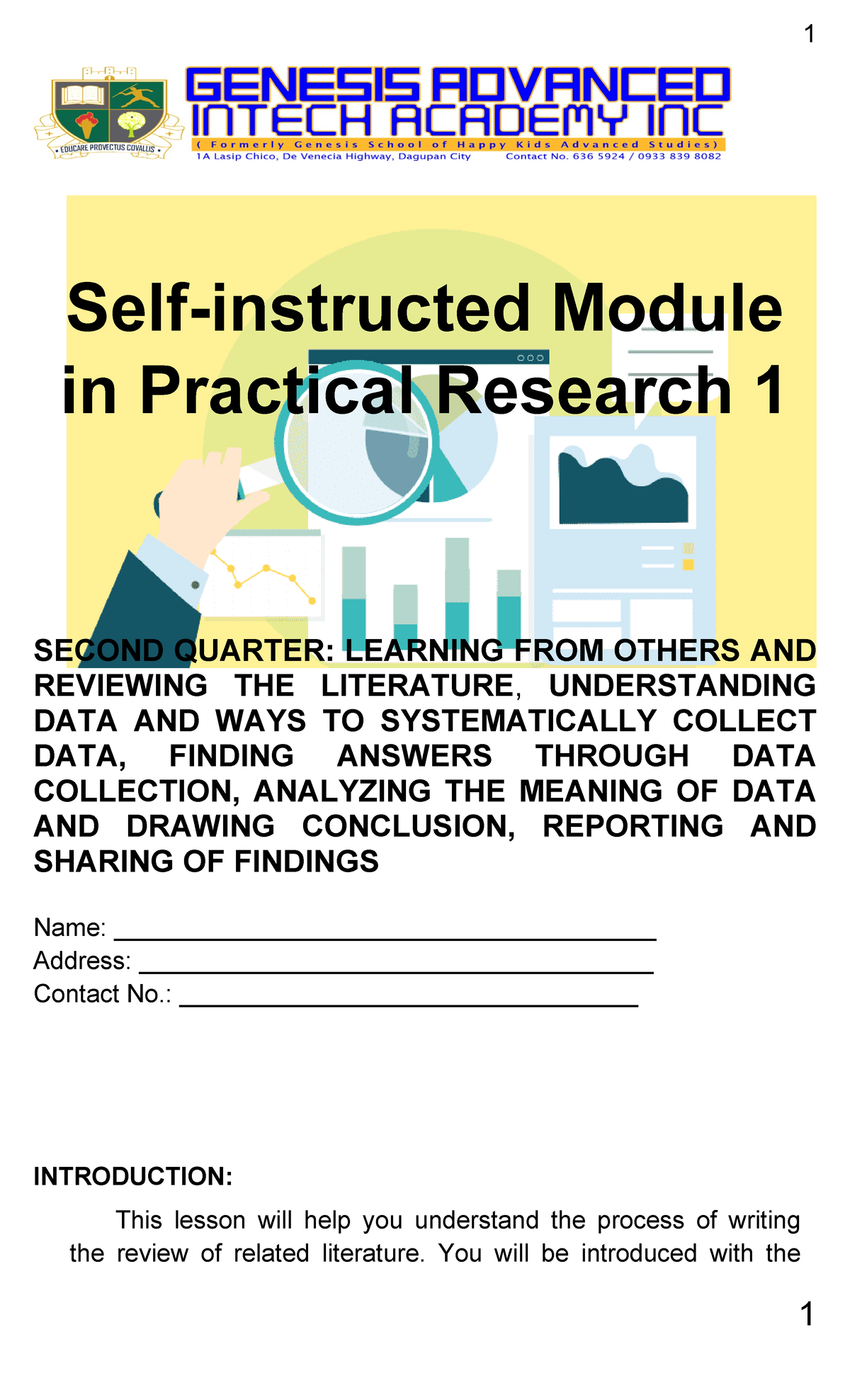 PRAC Research - rdl - Self-instructed Module in Practical Research 1 ...