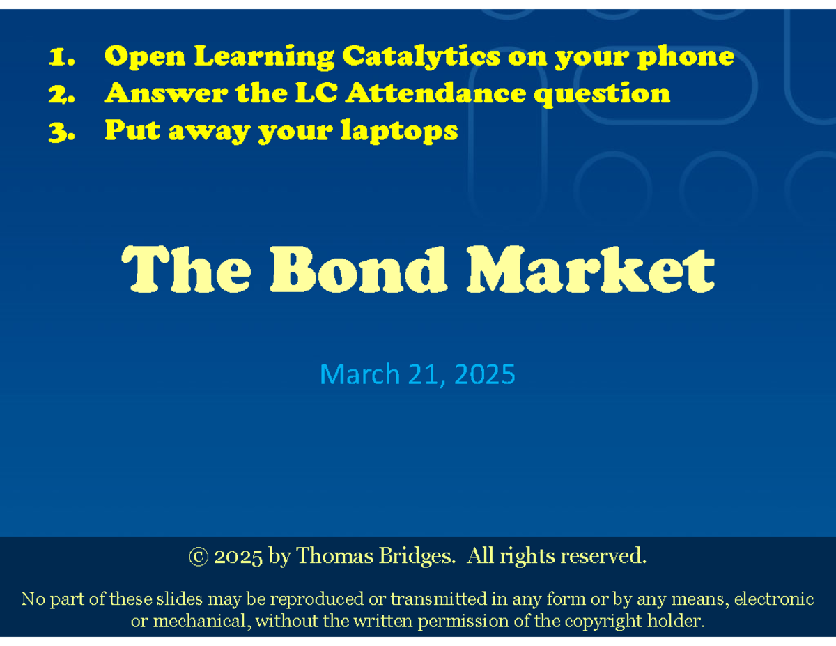 Demand Curve Shifts in the Bond Market - Econ308 Lecture Notes - Studocu