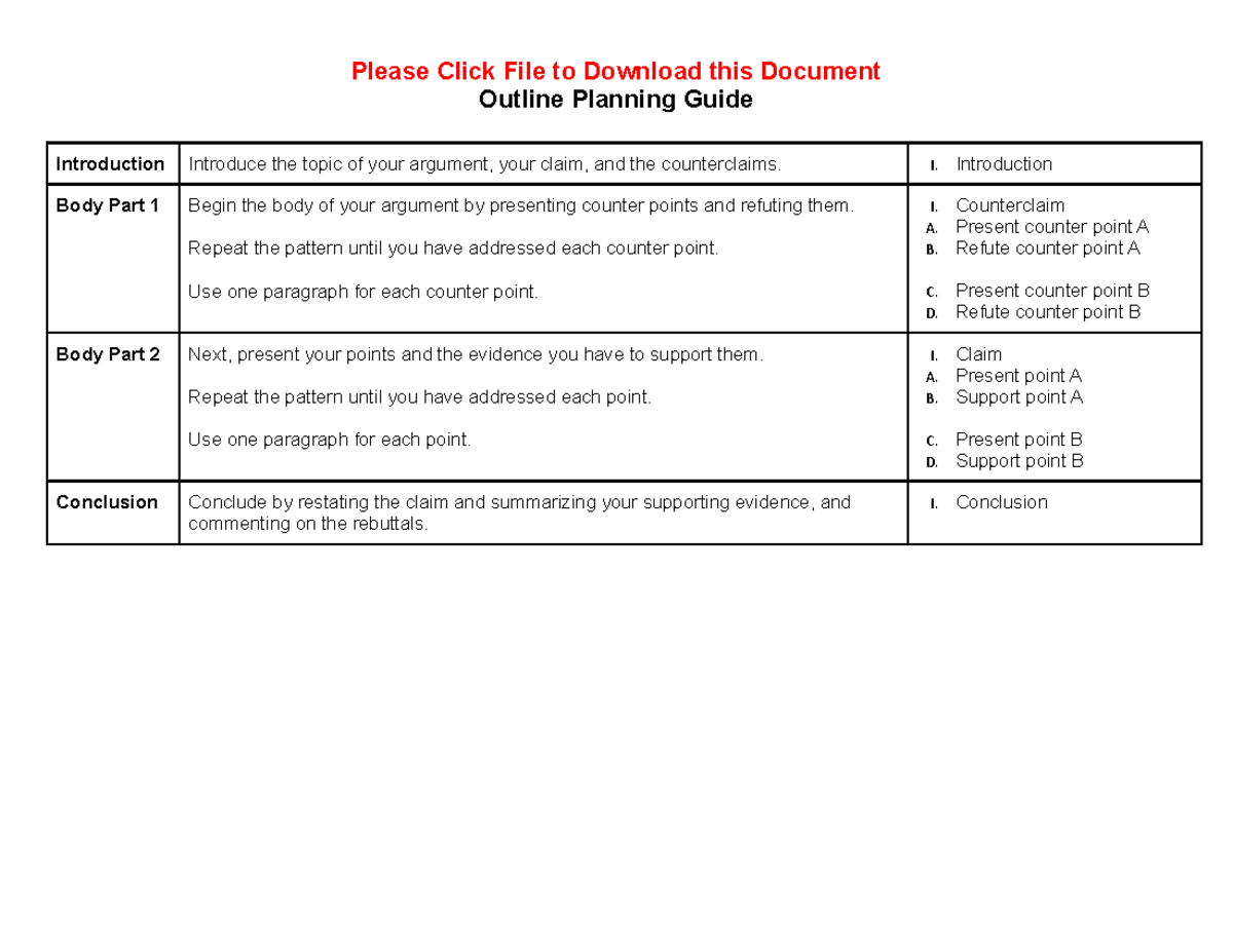Outline planning guide - Please Click File to Download this Document ...