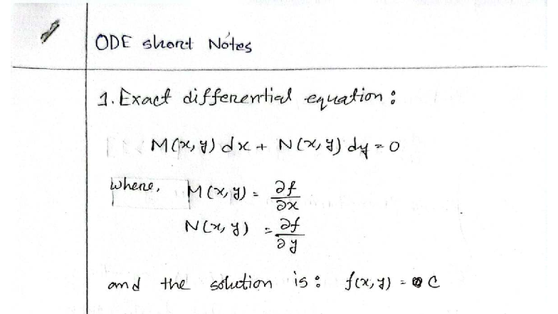 Math 139 Final Revision Notes on Differential Equations and Statistics ...