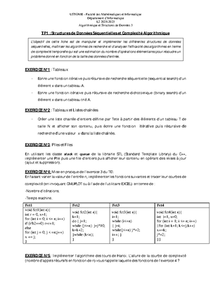 TP2 AO USTO 2023-2024 BEK - Département d’informatique TD AO L2-S3 2023 ...
