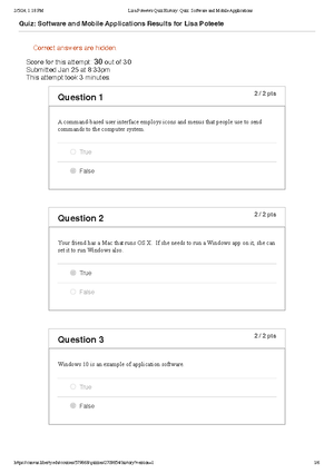 Quiz SQL Database - Quiz: SQL Database Question 1 2 / 2 pts For the ...