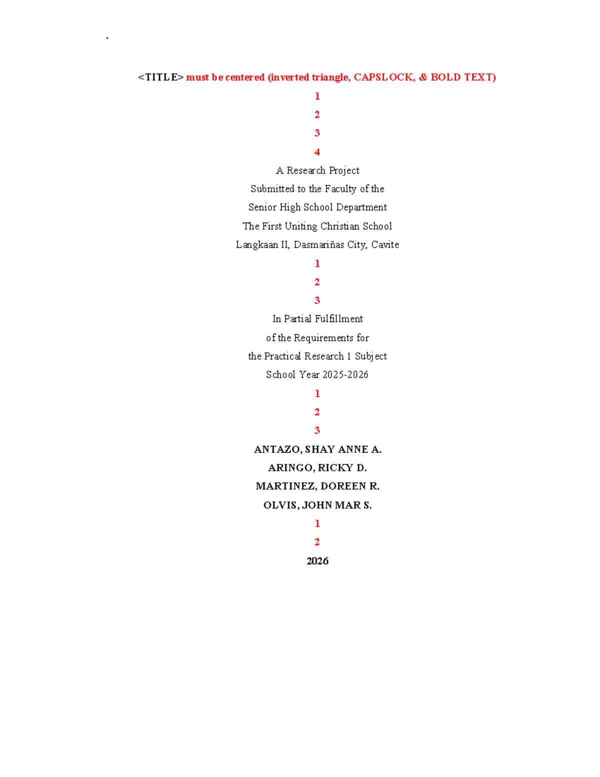 Capstone Project - Chapter 1 Format for PR1 - Studocu