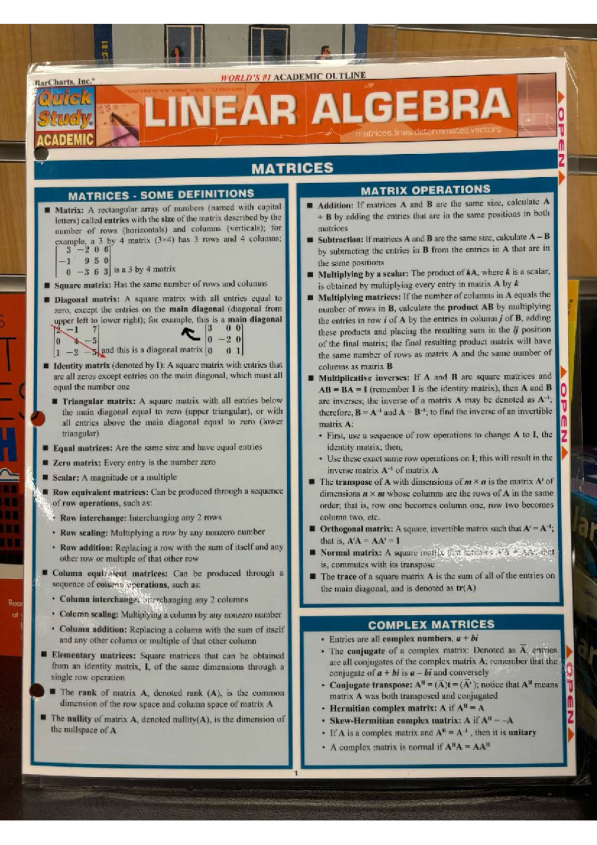 MATH 211 - Study Guide - RarCharts, ACADEMIC OUTLINE Quick Study ...
