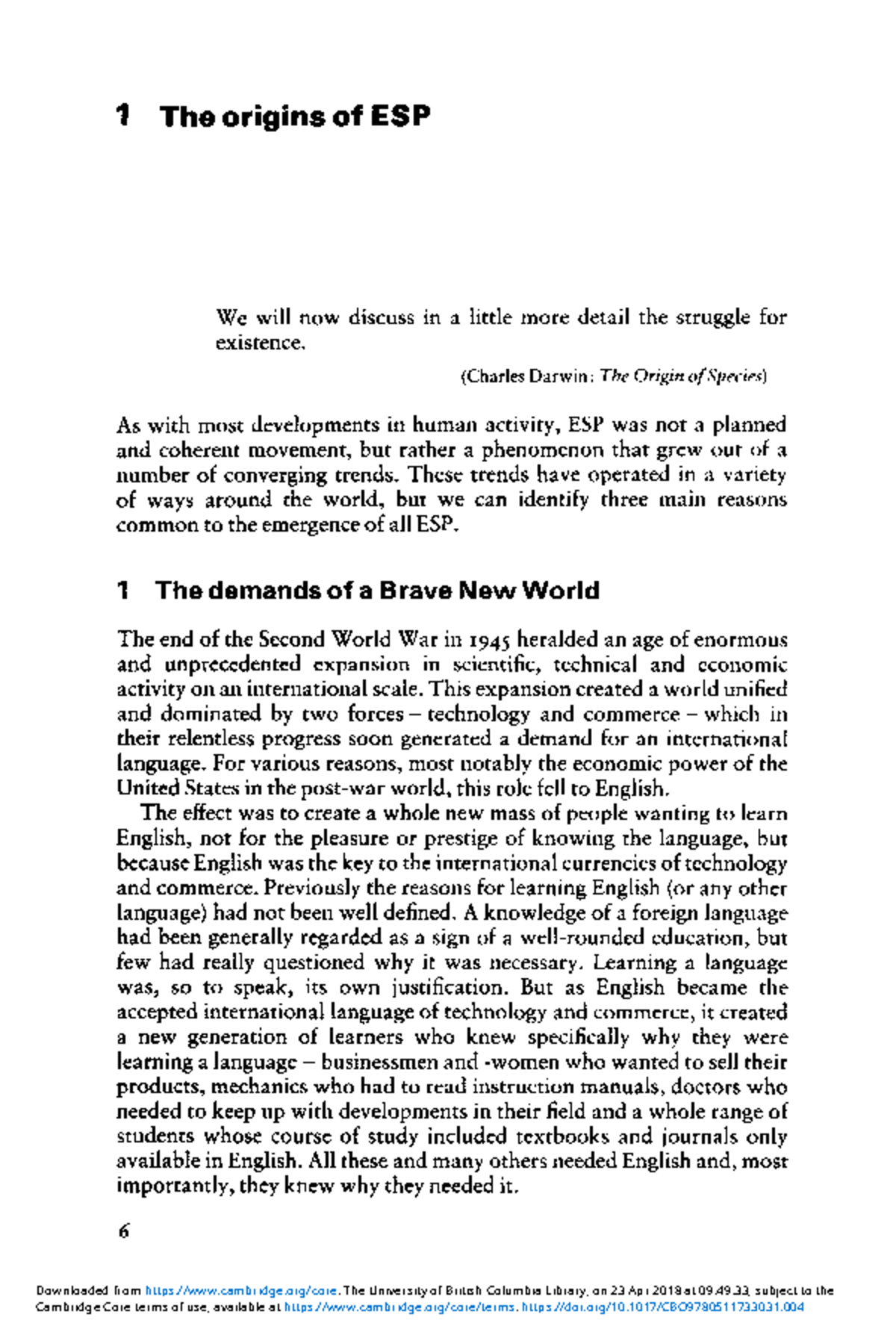 Chapter 1: The Emergence and Evolution of ESP - ESP - Studocu