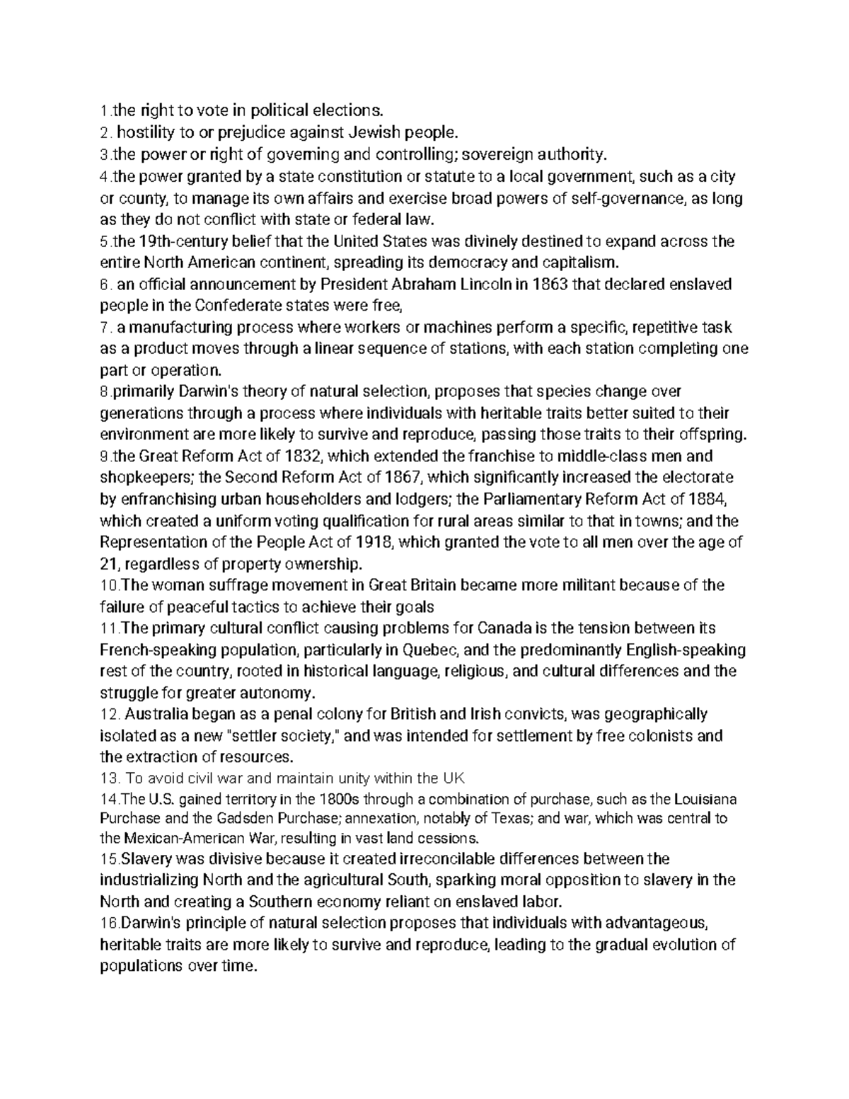 Amyra Stewart - POLS 101 Chapter 10 Review: Voting Rights & Social ...