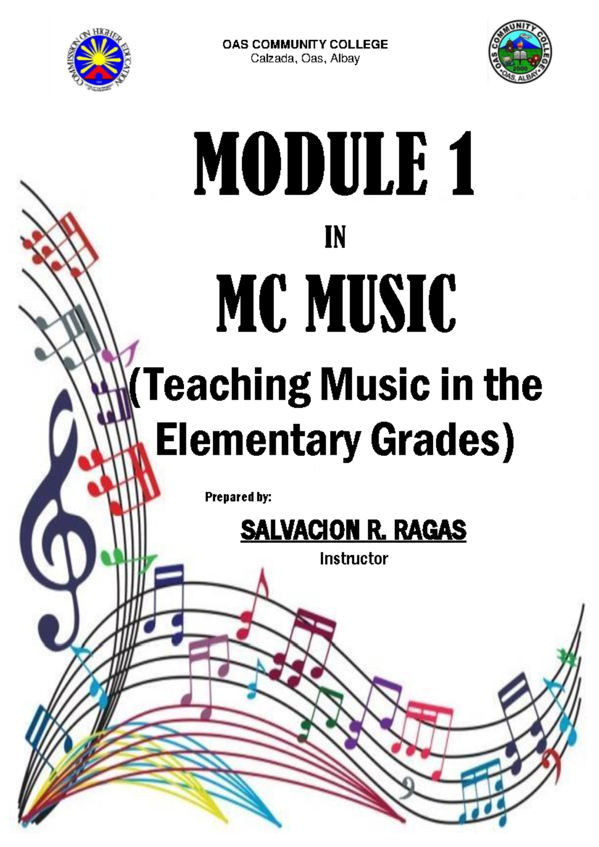 Module 1 Lesson 1 4 MC Music 2024 - ####### OAS COMMUNITY COLLEGE ...