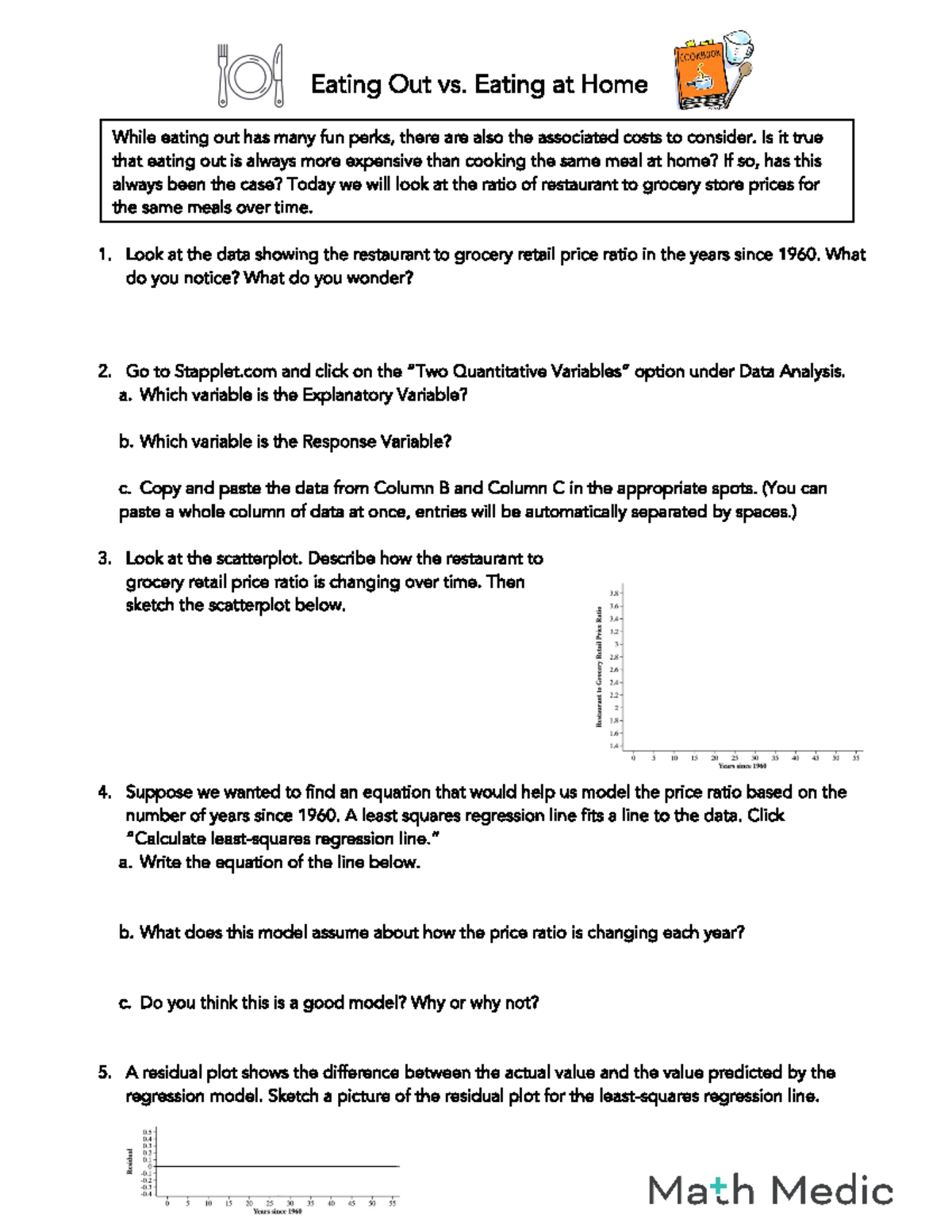 Regression Models Analysis: Eating Out vs. Eating at Home (4.8) - Studocu