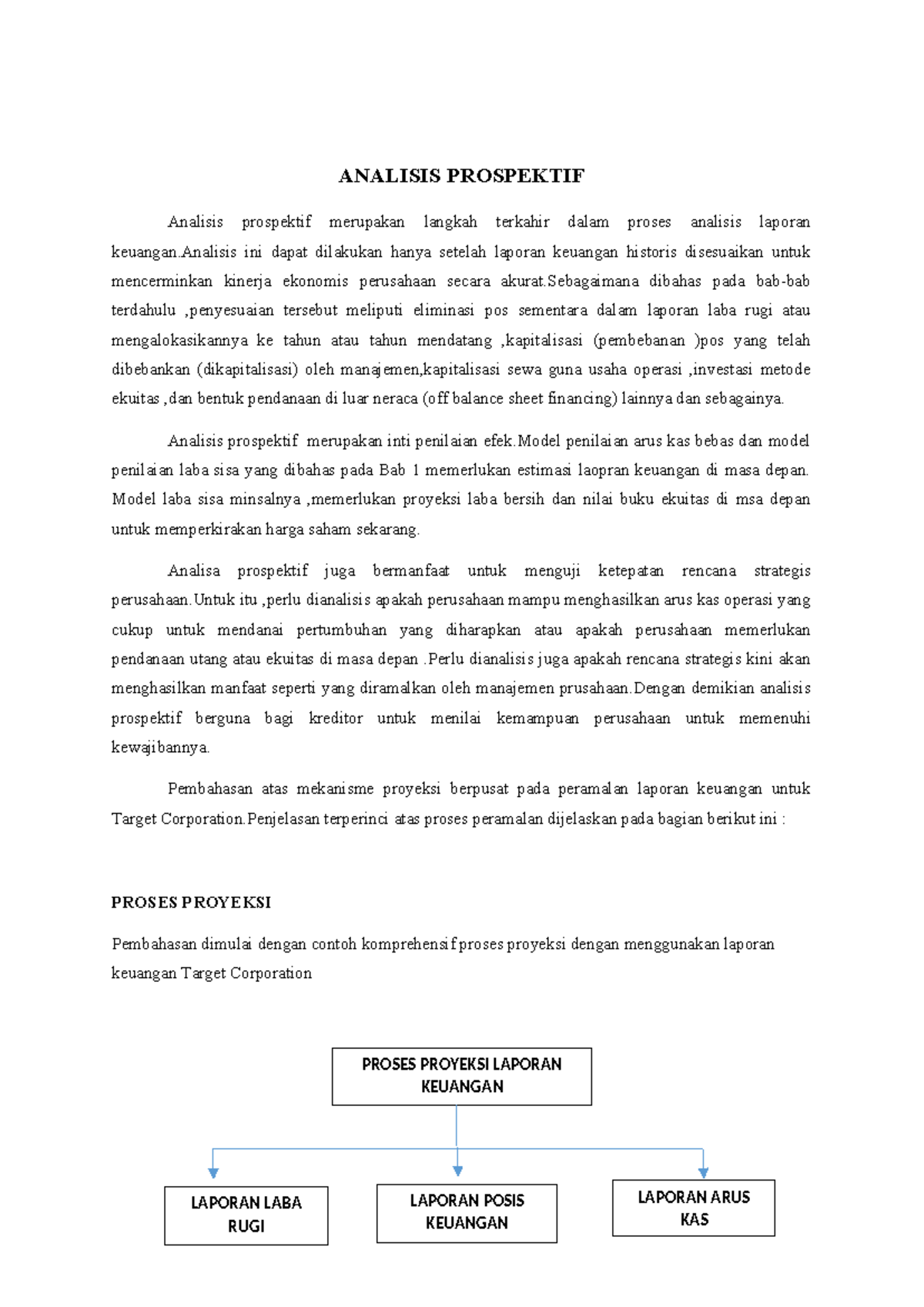 Modul Analisis Prospektif: Proyeksi Laporan Keuangan Target Corp - Studocu