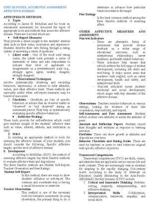 EDUC 203- Assessment OF Learning 2 - EDUC 203 : ASSESSMENT OF LEARNING ...