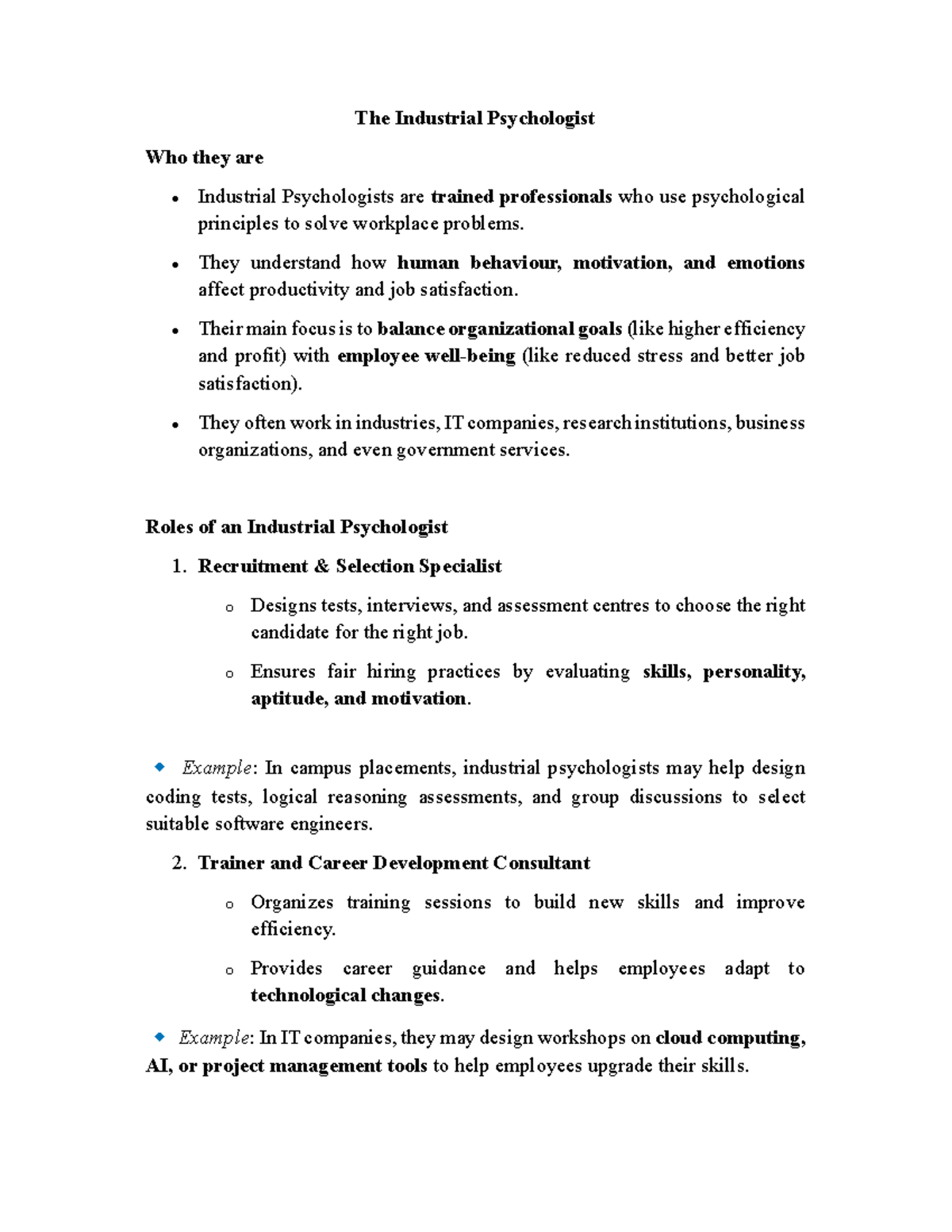 Industrial Psychologist: Scientific Management & Human Relations ...