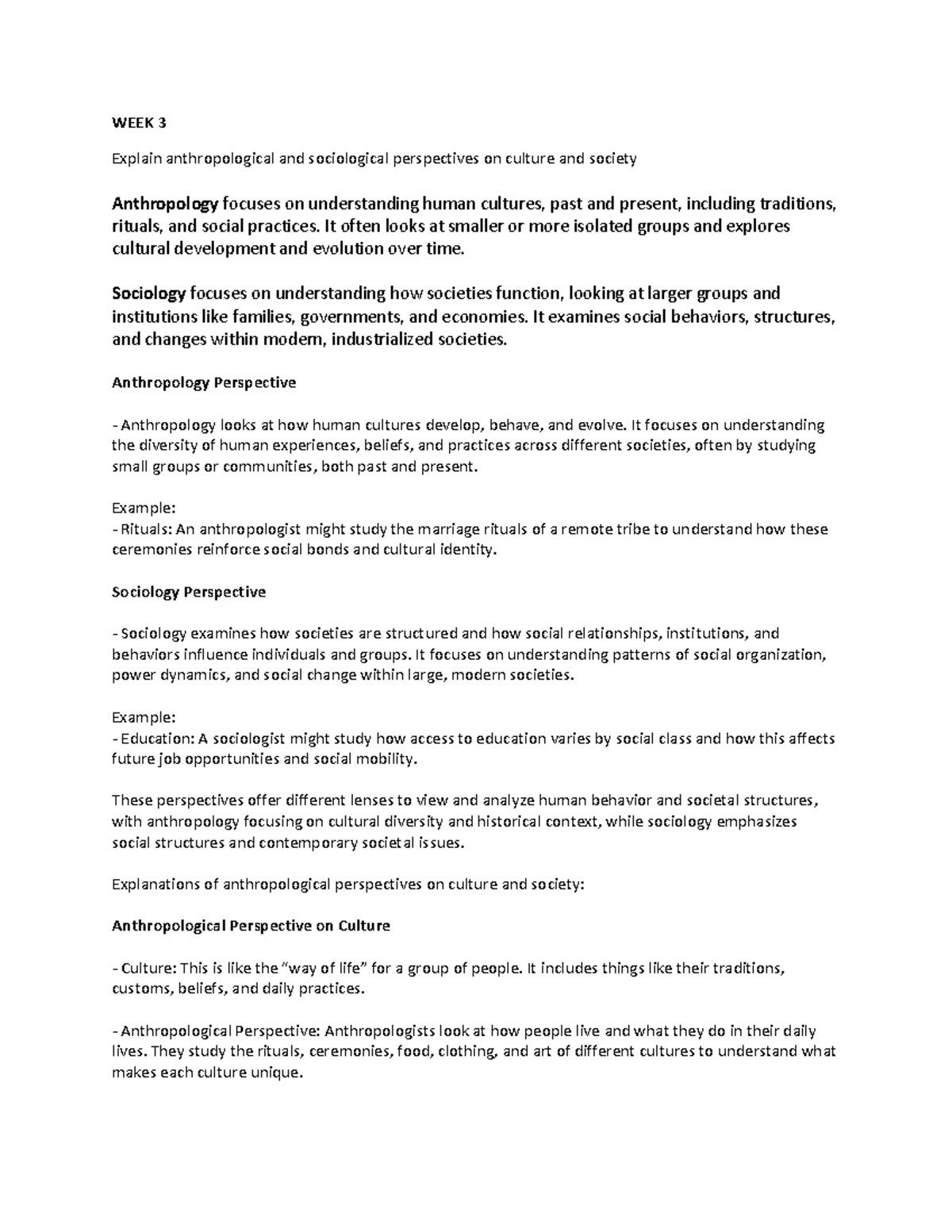 WEEK 3 UCSP Lesson Activity - WEEK 3 Explain anthropological and ...