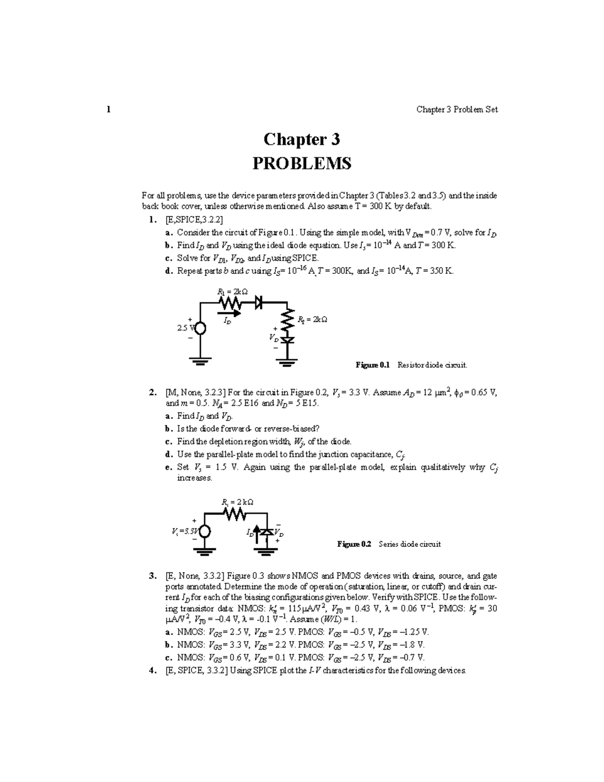 Digital Integrated Circuits: Chapter 3 Problem Set Solutions (E, SPICE, 3.3) - Studocu