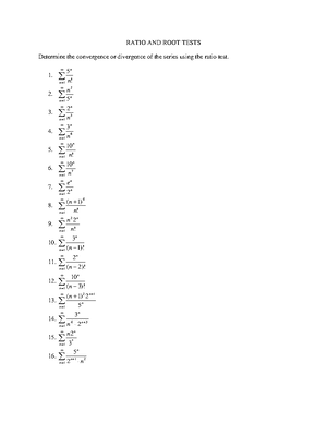 Nth Term and Comparison Tests for Series Convergence in Calculus - Nth ...