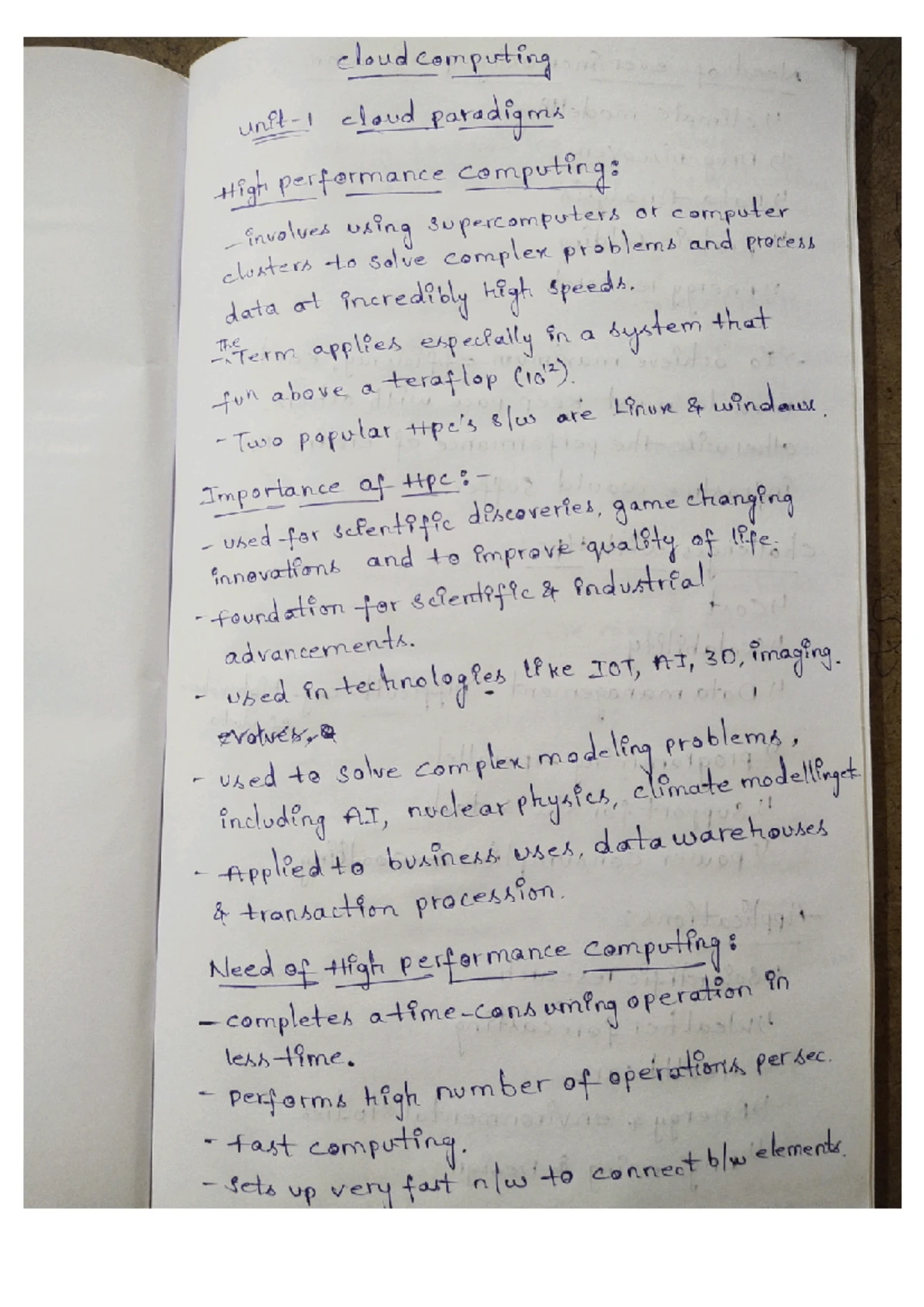 Unit 2 Cc Notes Unit 2 Motivation For Cc 1 Cost Efficiency Traditional Computing Requires