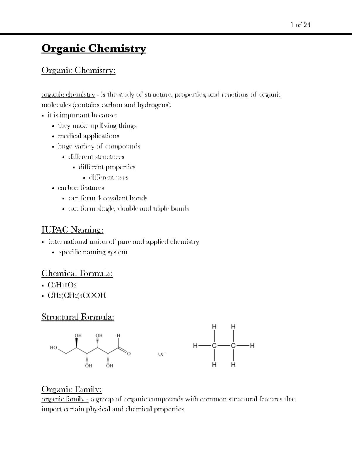 Gr.12 - Chemistry Unit 2 - Organic Chemistry Organic Chemistry: organic ...
