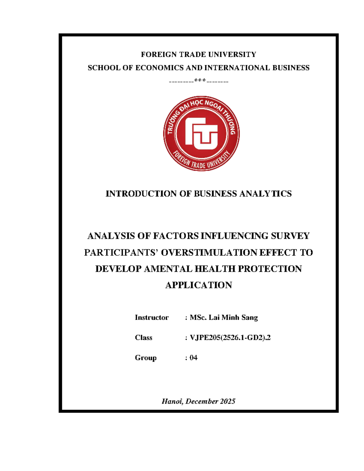 Group 04 Final Report: Analyzing Factors Influencing Mental Health ...