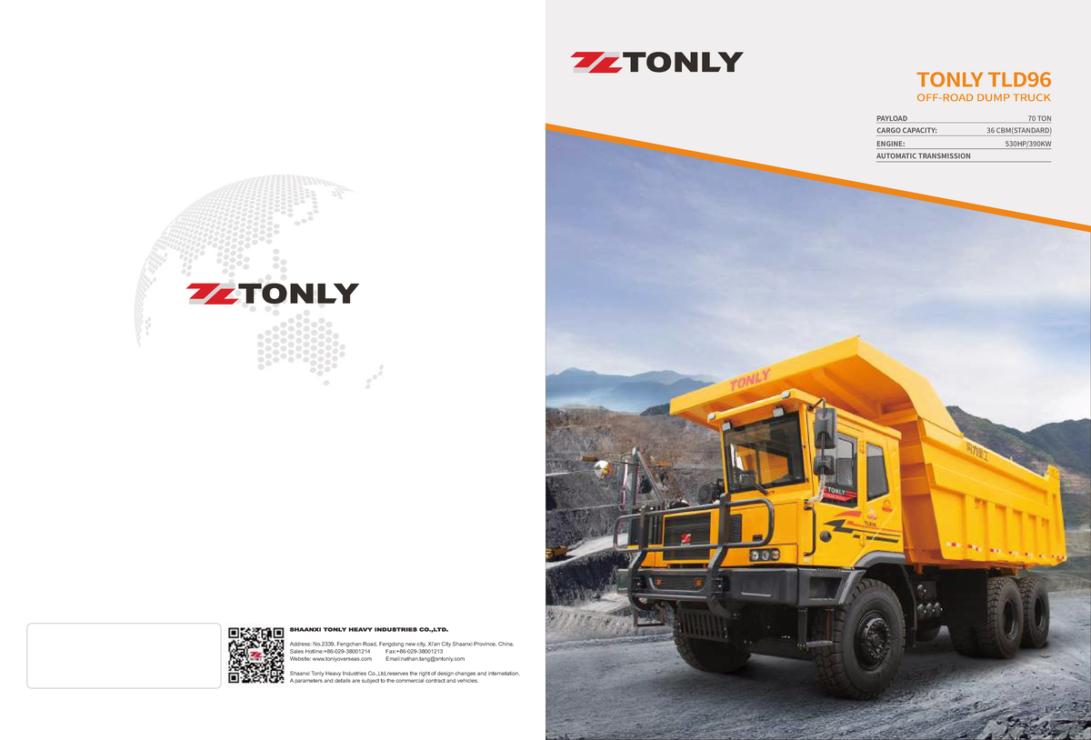 Tonly TLD96 Dump Truck Specs PDF - TONLY TLD - Studocu