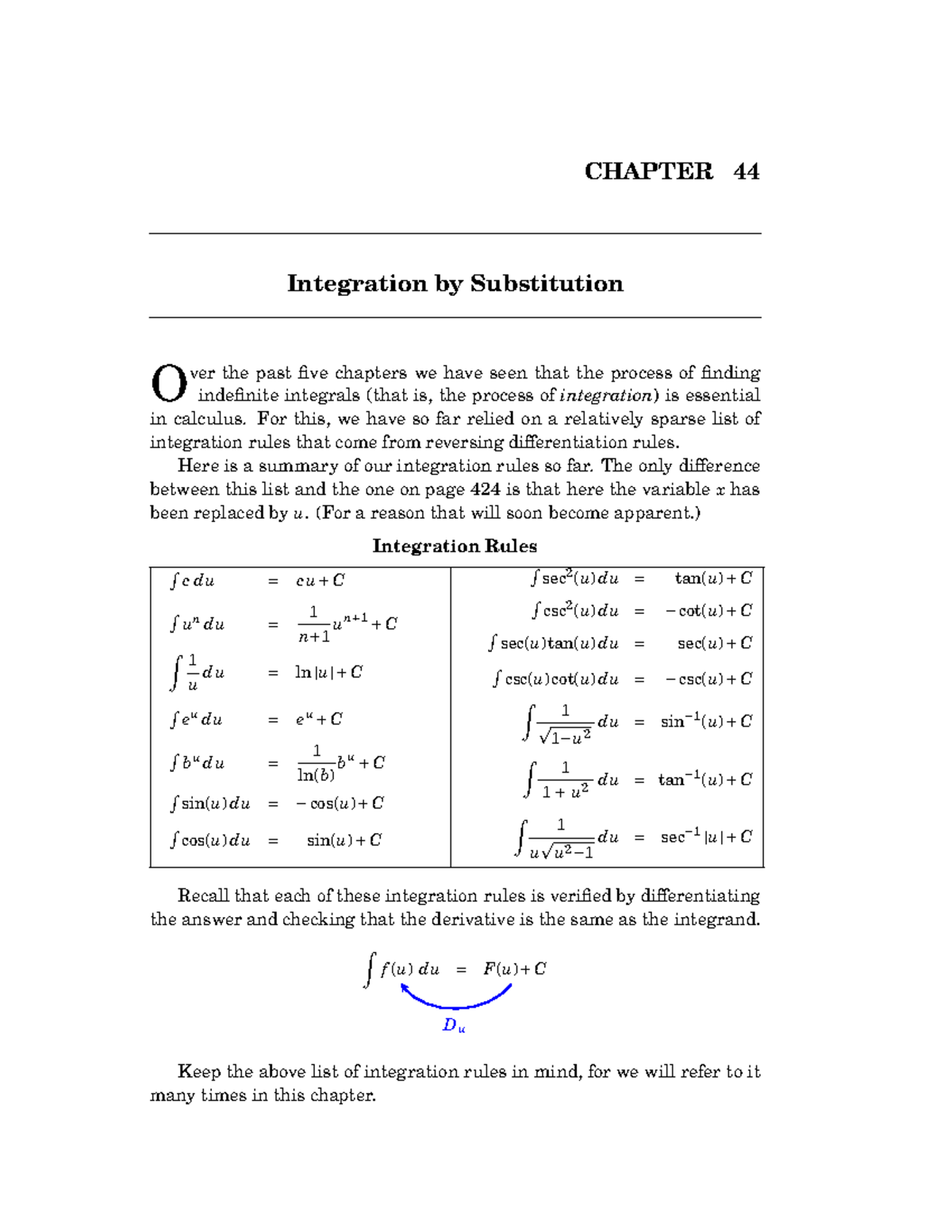 Chapter 44 - Integration by Substitution Notes for Calculus - Studocu