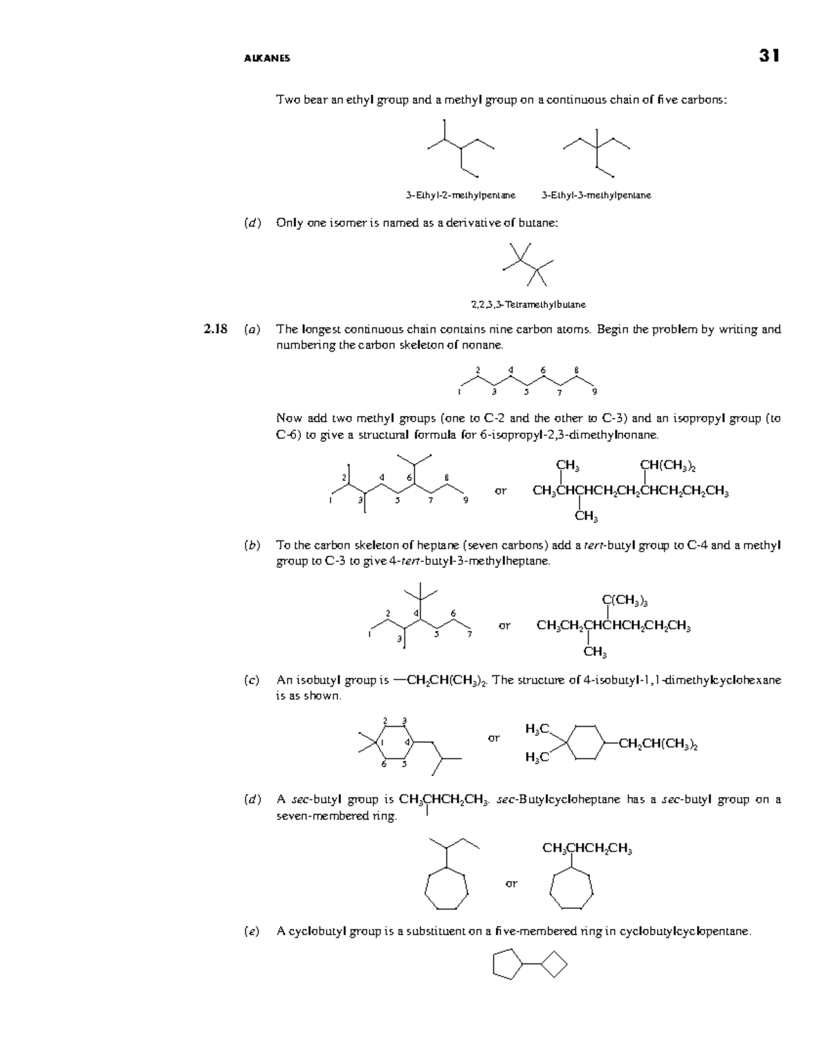 Organic Chemistry 4th Ed: Alkanes Isomer Structures (2021) - Studocu