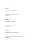 Algebra 2 - Honors - Studocu