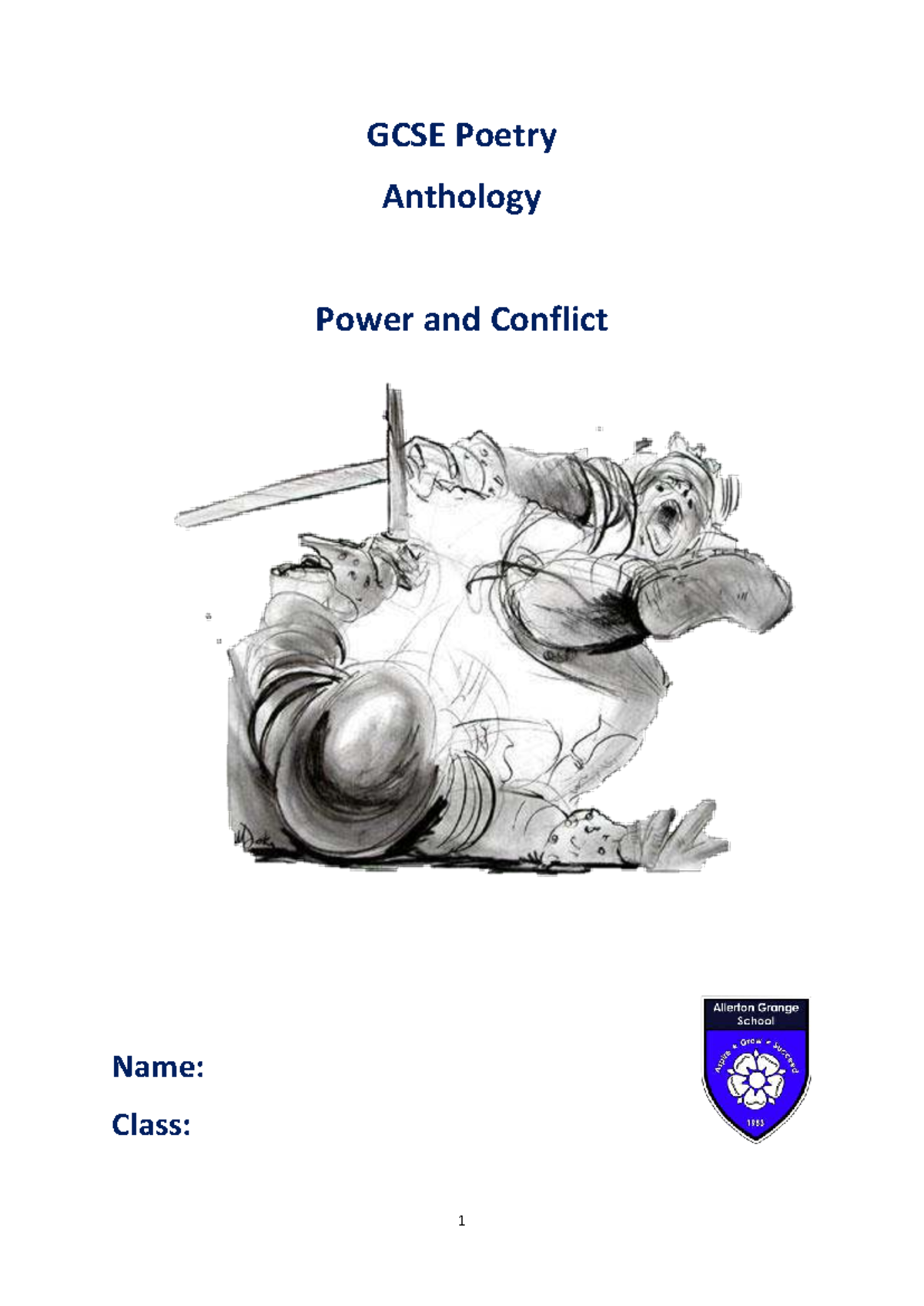 GCSE Poetry Anthology: Power and Conflict Analysis - Studocu