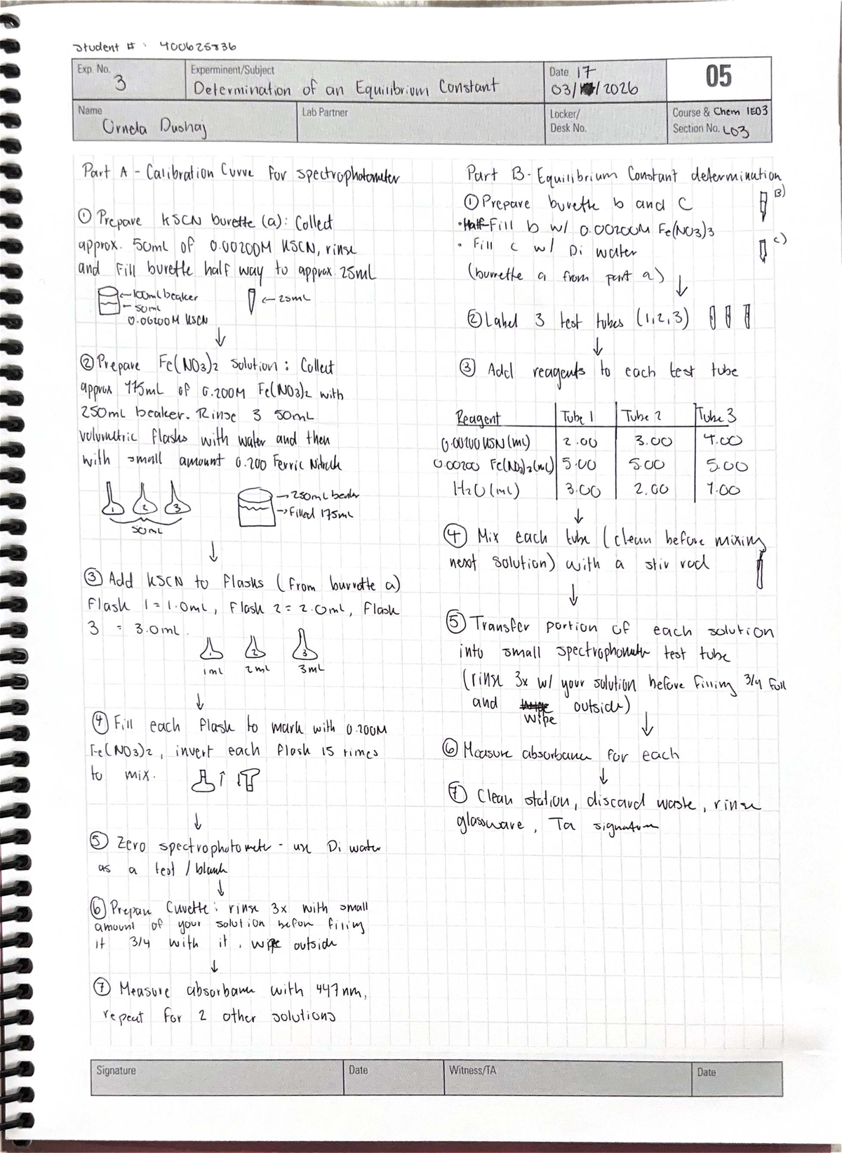 Flowchart Exp. 3 - Notes for Chem 1E03 Lab Report - Studocu