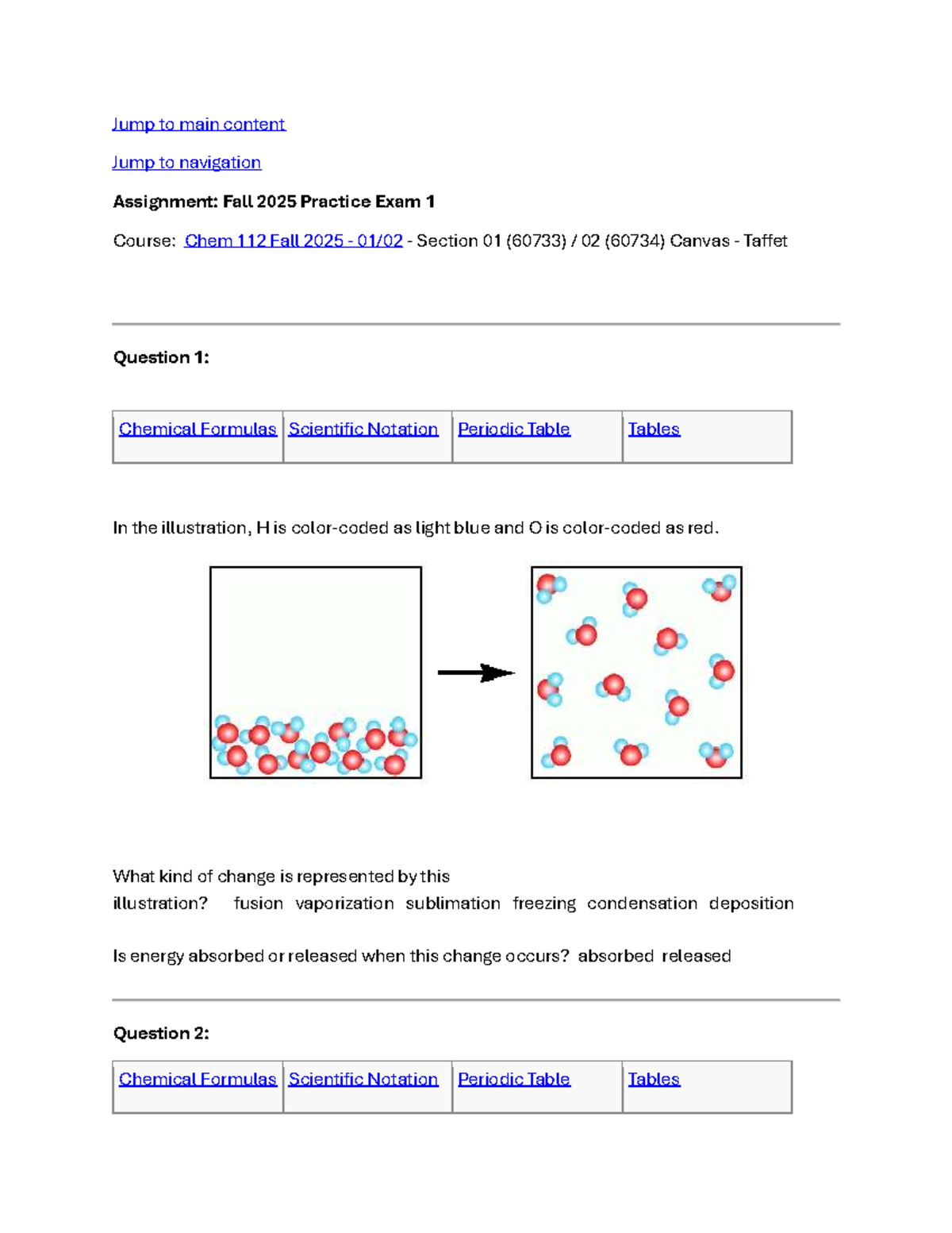 Chem 112 Fall 2025 Practice Exam 1 - Studocu