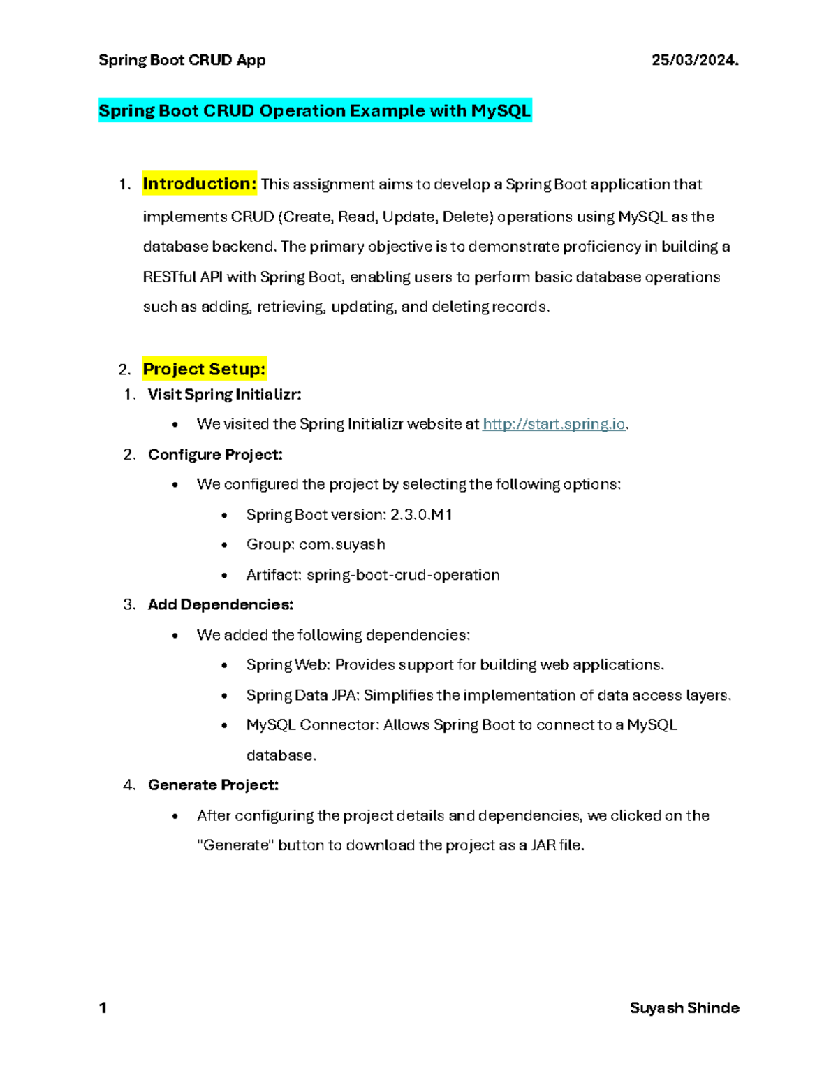Suyash Shinde Spring Boot CRUD Application Assignment - Spring Boot CRUD Operation Example with ...