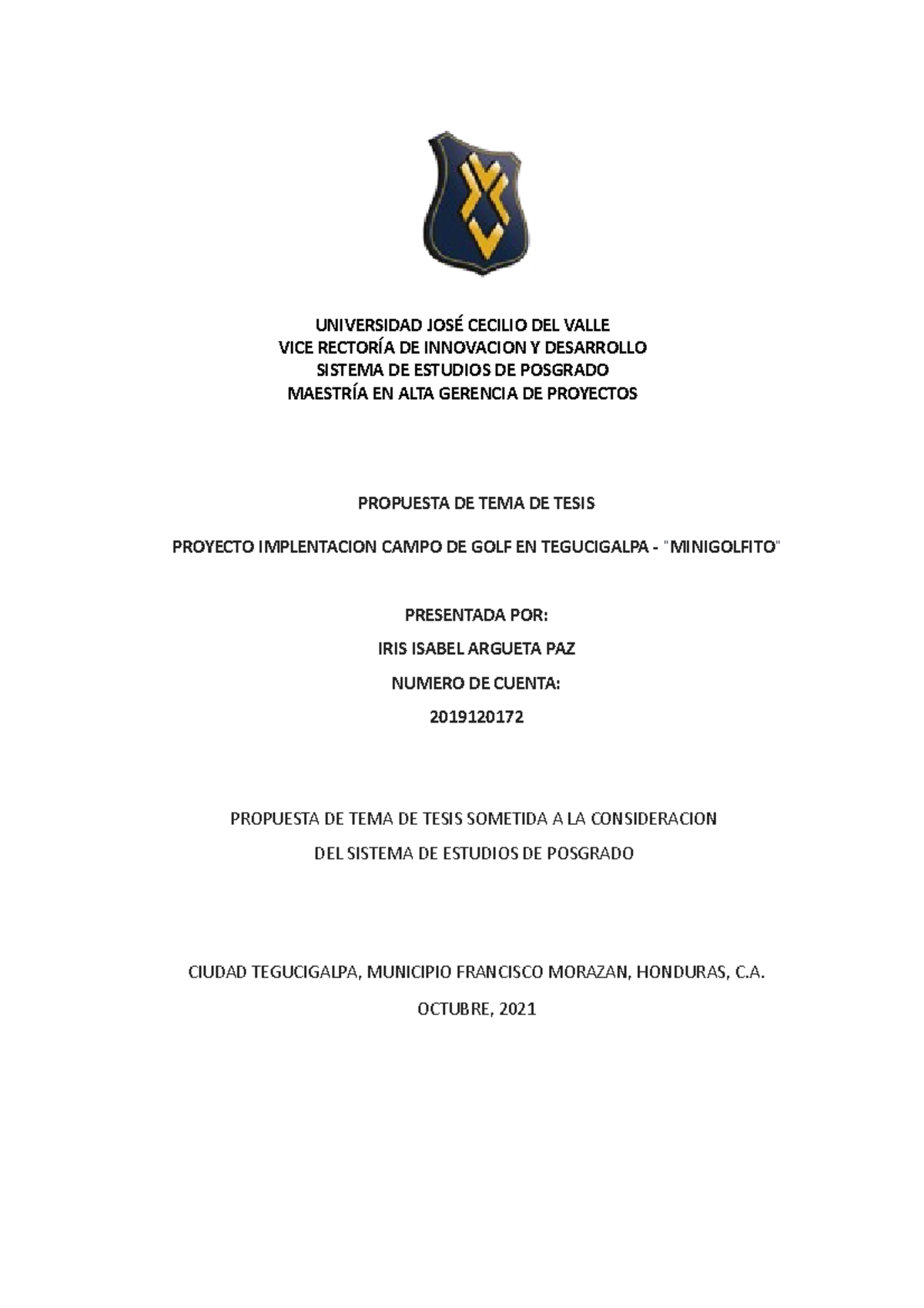 Propuesta de Tesis.Iris Argueta - UNIVERSIDAD JOSÉ CECILIO DEL VALLE ...