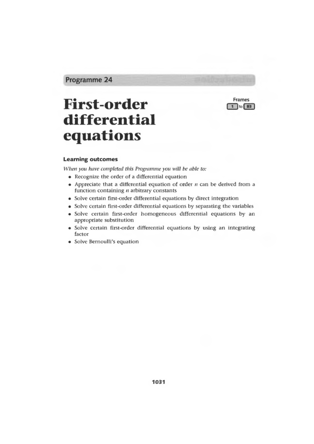 Differential Equations Overview - Technical Mathematics (5 Diff Eq ...