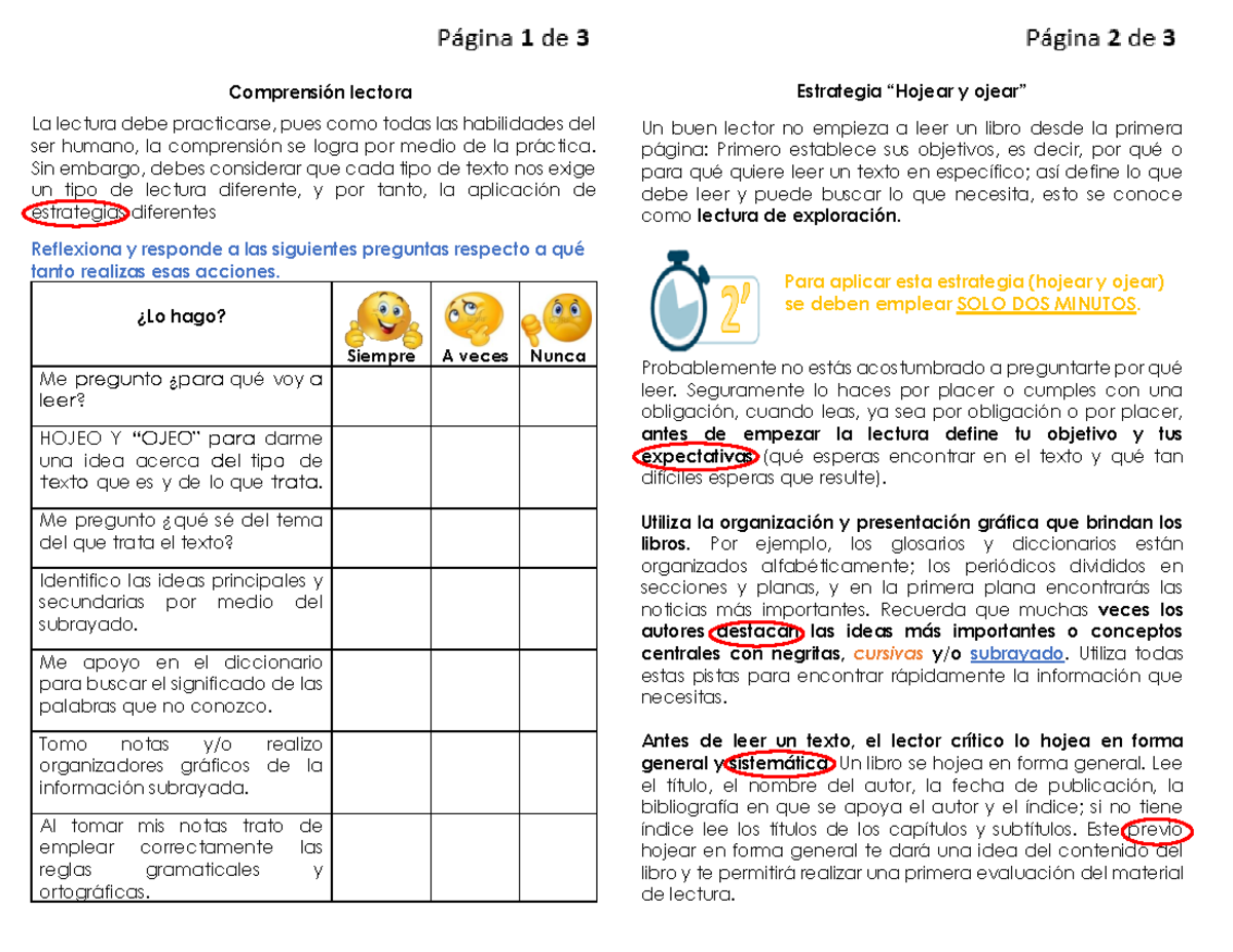 3a. Estrategias de comprensión lectora-1 - Comprensión lectora La ...