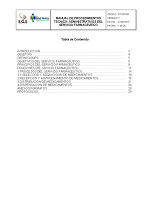 Protocolos PARA EL Reempaque Y Reenvase DE Medicamentos Final ...