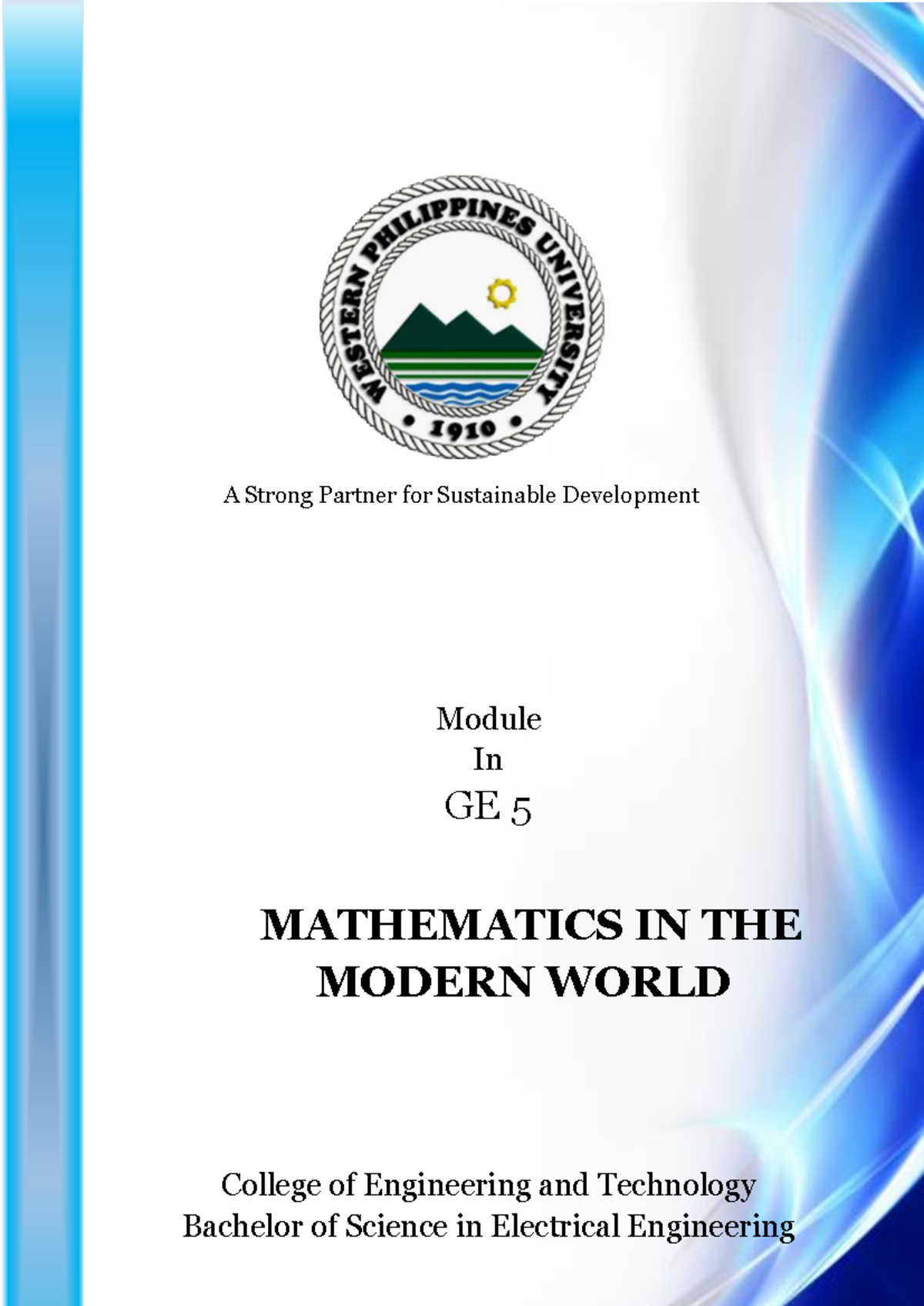 GE 5 Mathematics in the Modern World: Module 1 - Nature of Mathematics ...