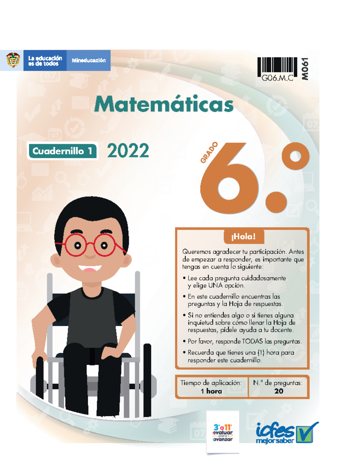 Cuadernillo de Matemáticas 6° Grado - Evaluación 2022 - Studocu
