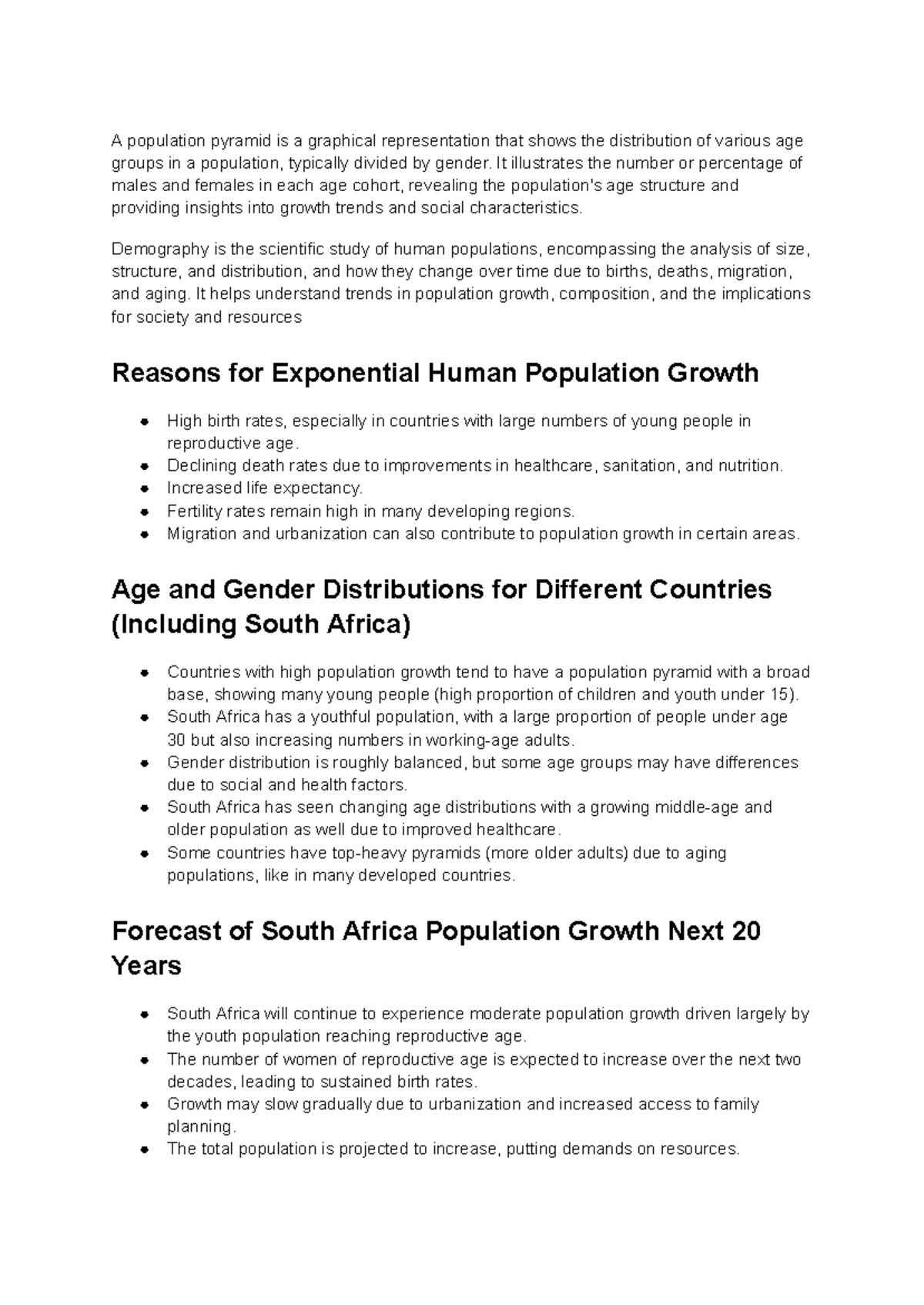 Demography and Population Growth Insights: Human Population Trends ...