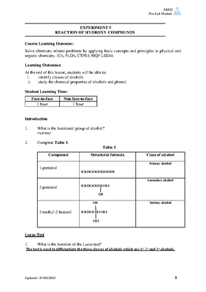 EXP 1 RATE OF Reaction LAB Report (2021) - CHEMISTRY LABORATORY REPORT ...