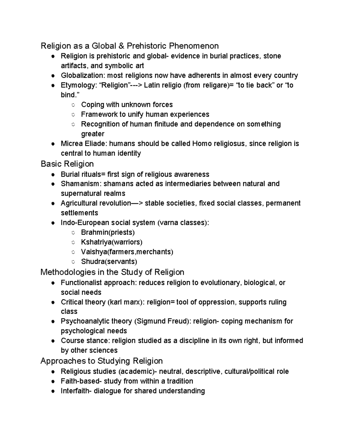 Comprehensive Overview of Religion and Hinduism (REL 101) - Studocu