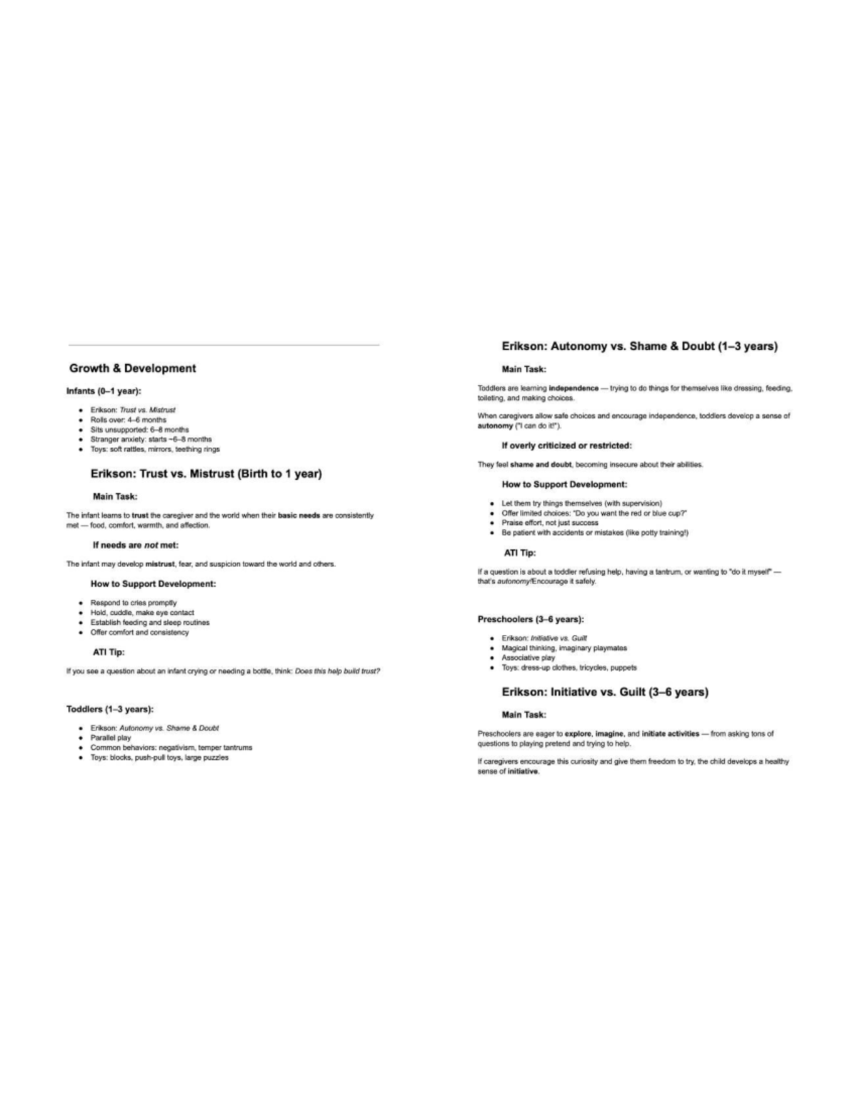 Erikson's stages of development: Autonomy vs. shame and doubt - Studocu